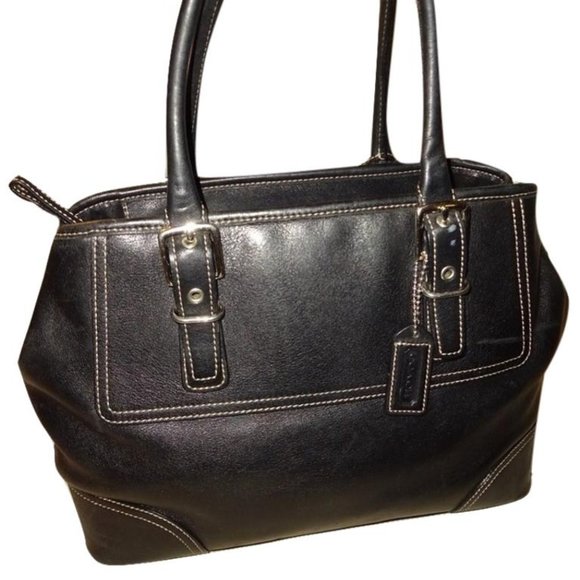 Coach | Bags | Vintage Coach Carry All Hampton Smooth Tote Handbag 7555 ...
